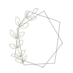 Simply Blessed, Frame With Branch, Machine Embroidery, 4x4,5x7,6x10 ...