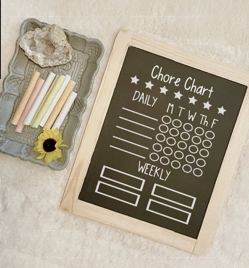 Simple Chore Chart SVG PNG Dxf and EPS Cut File Instant - Etsy