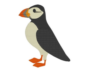 Puffin Embroidery | Etsy