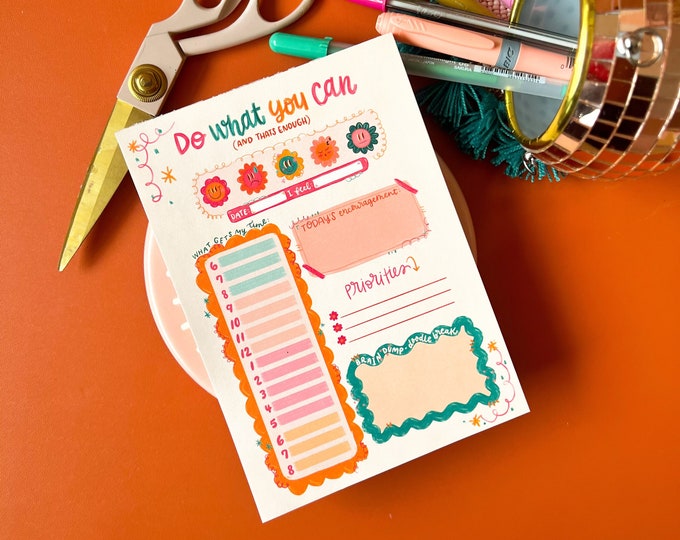 Productivity Notepad / ADHD Inspired / Daily Planner / Mood Tracker ... Productivity Notepad / ADHD Inspired / Daily Planner / Mood Tracker ...