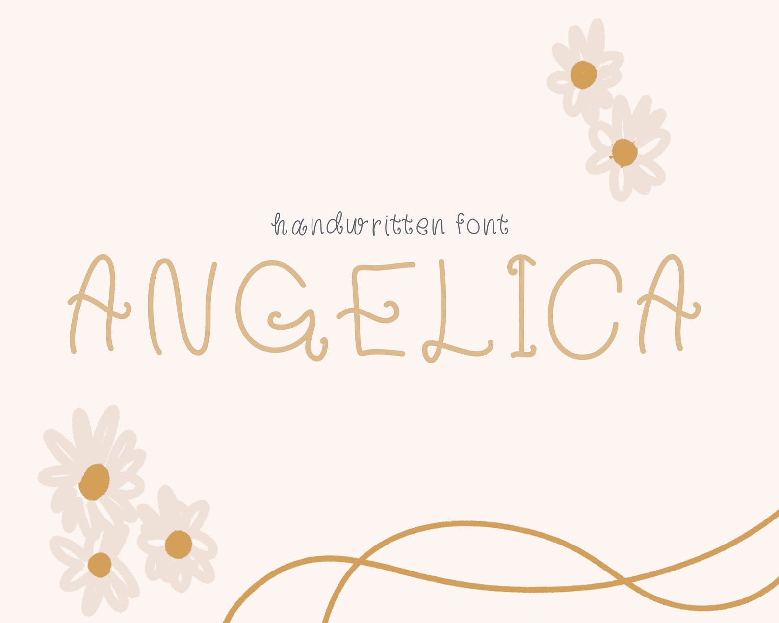 Angelica Handwritten Font / Instant Download / Font - Etsy