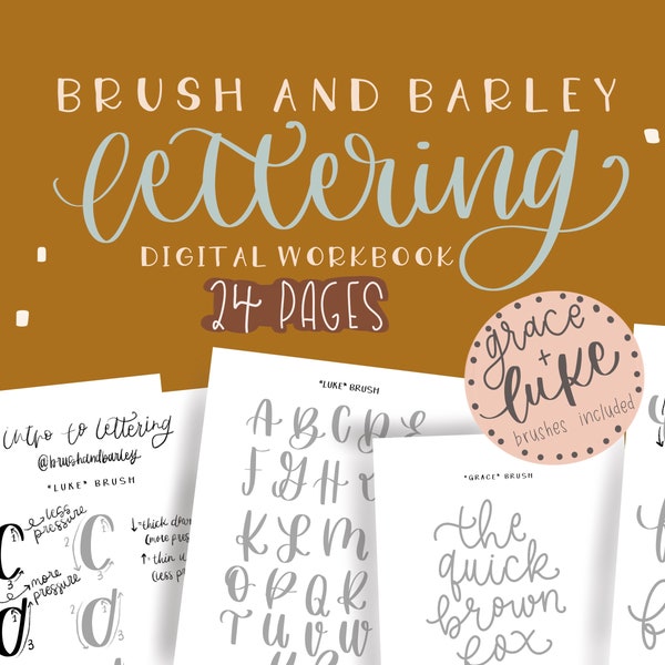 Brush Lettering - Etsy