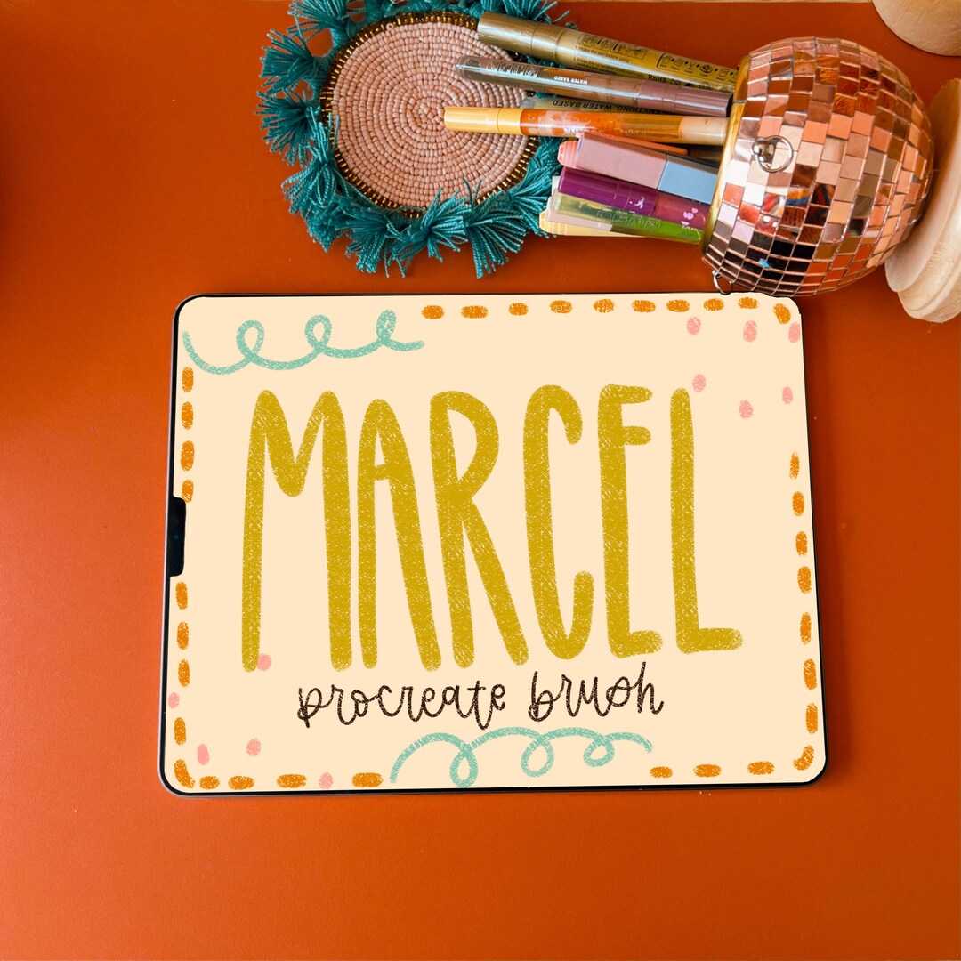 Marcel Procreate Brush / Chalky Brush / Digital Paint Brush / Procreate ...