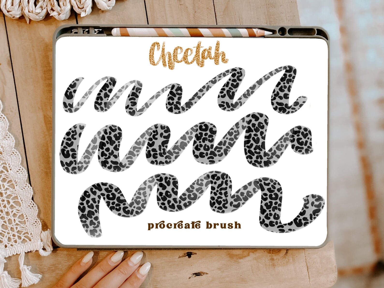 Cheetah Artistic Procreate Brush/instant Download/procreate - Etsy