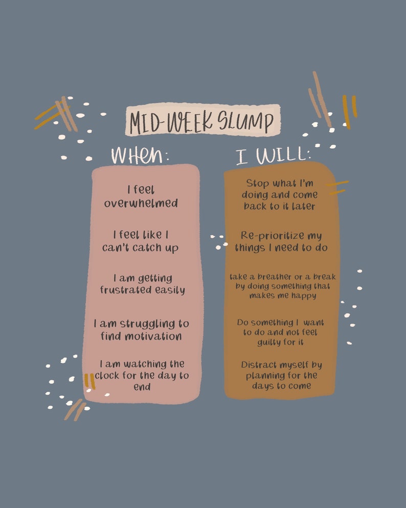 Mid Week Affirmations / Digital Print / Download - Etsy