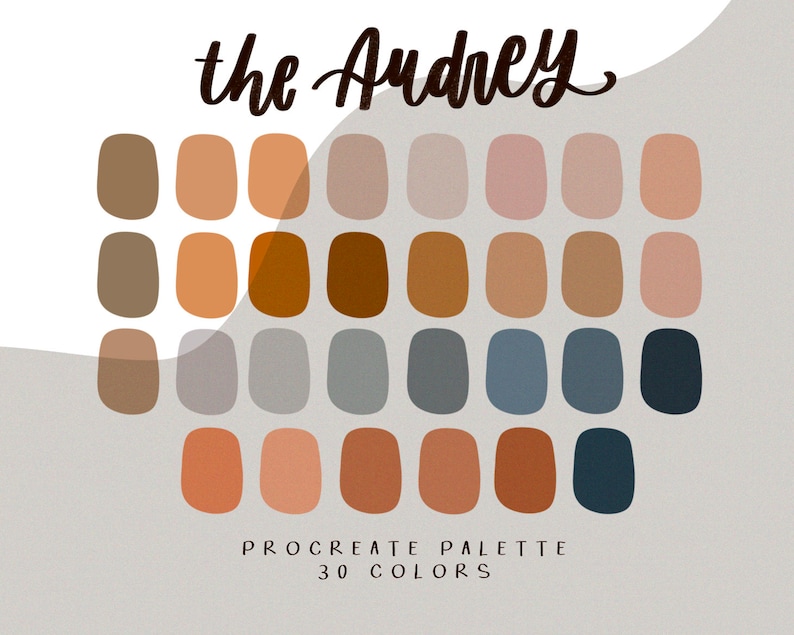 The Audrey / Procreate Palette / Ipad Procreate | Etsy