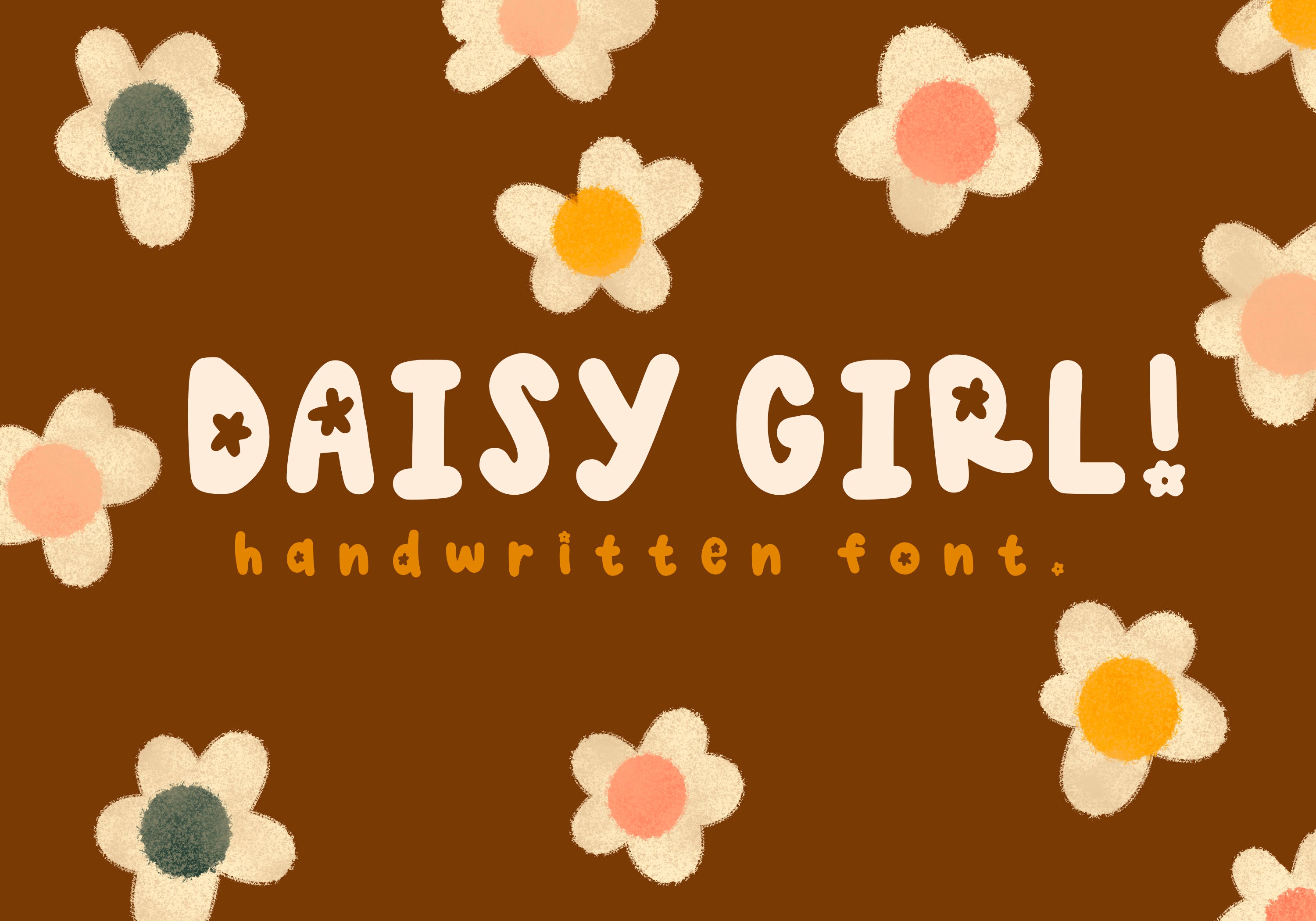 Daisy Girl Handwritten Font/instant Download/font - Etsy
