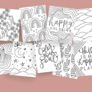 Joyful Coloring Book/digital/instant Download - Etsy