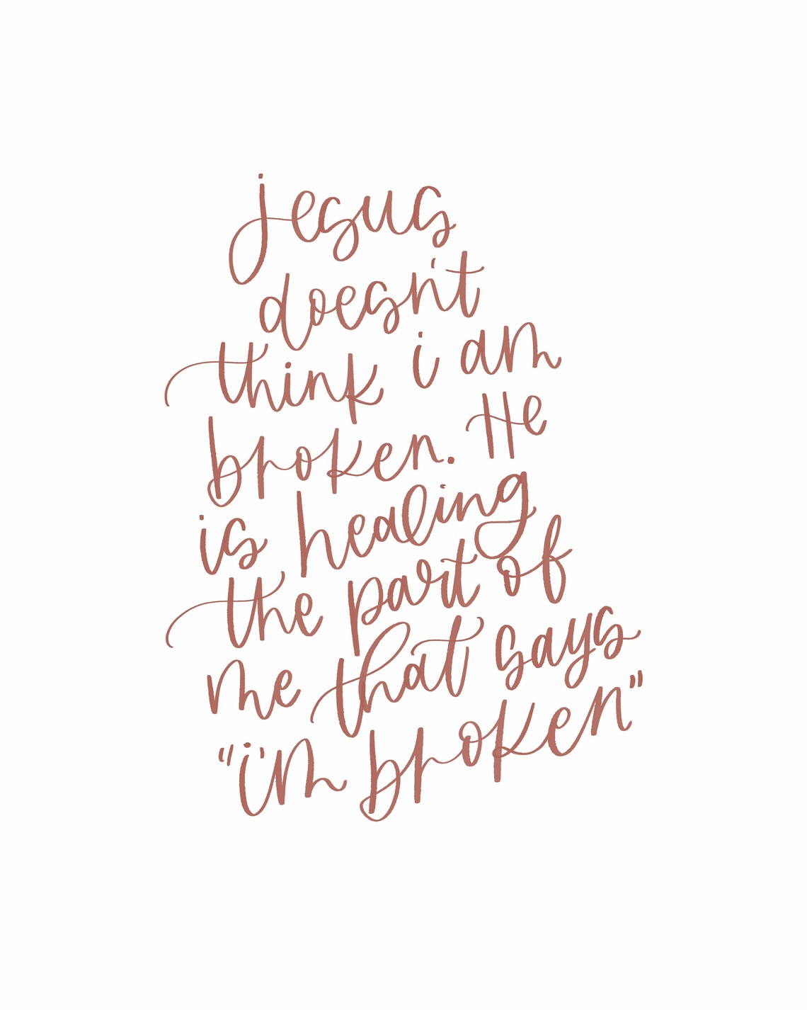I’m Not Broken Quote Print / Jesus Print / Digital Download - Etsy