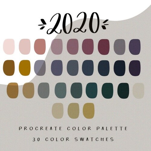 2020 Procreate Color Palette/color Palette/instant Download - Etsy 2020 Procreate Color Palette/color Palette/instant Download - Etsy