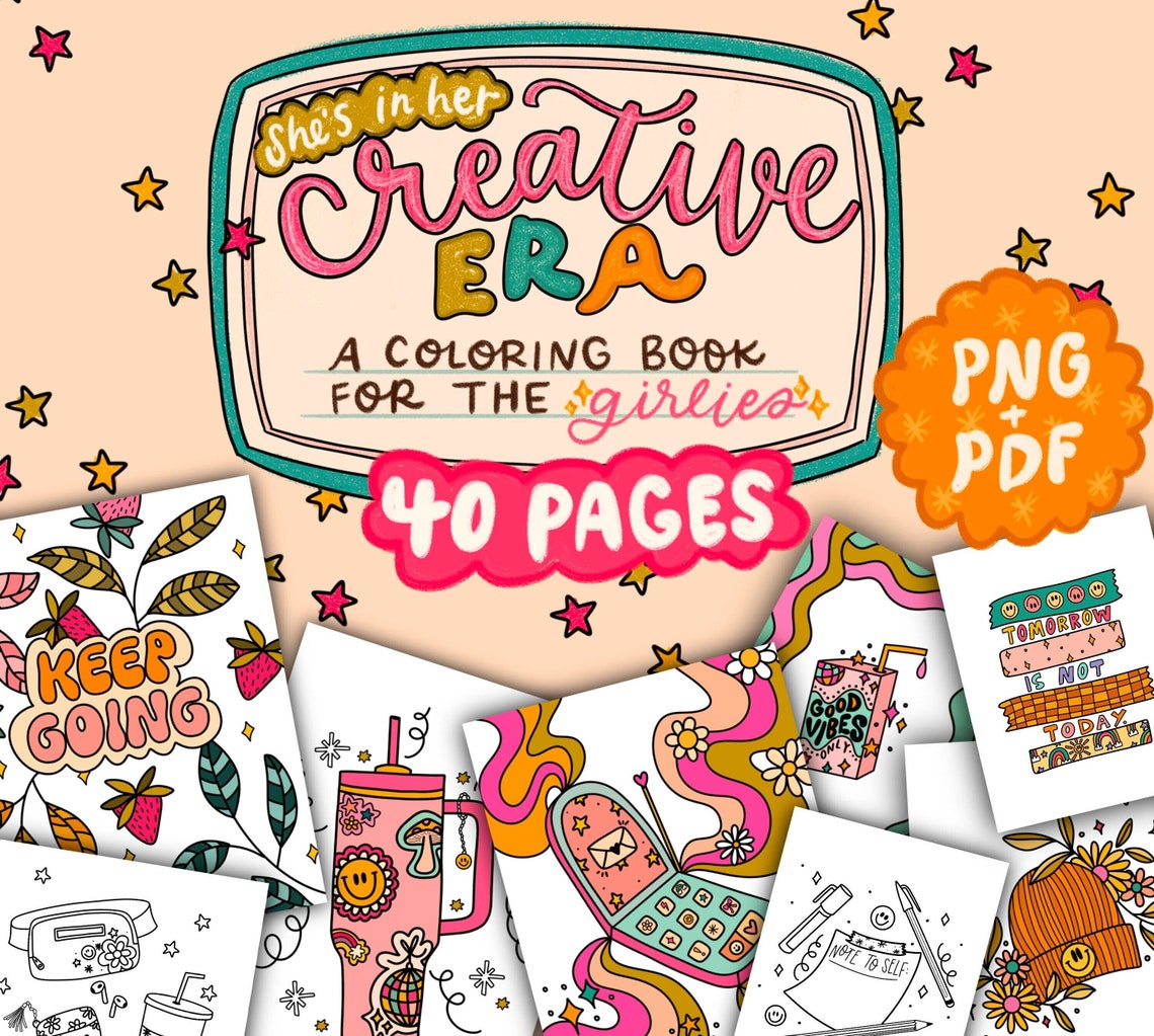 Creative Era: A Digital Coloring Book for the Girlies | Adult Coloring ...