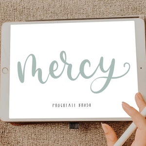 Mercy Procreate Brush / Instant Download / Lettering Brush - Etsy