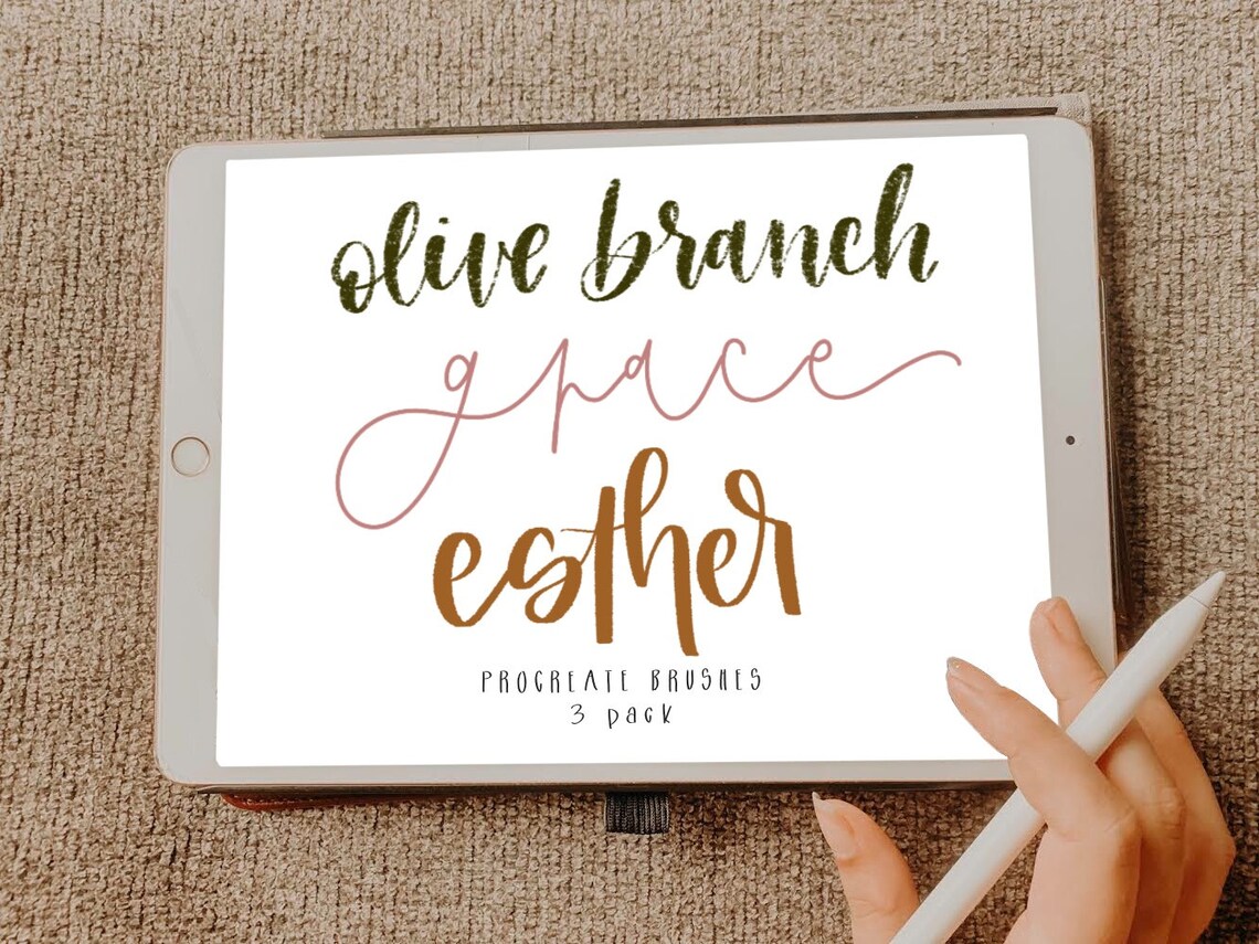 3 Pack Procreate Brushes/ Ipad Lettering / Calligraphy - Etsy