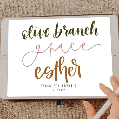 3 Pack Procreate Brushes/ Ipad Lettering / Calligraphy - Etsy
