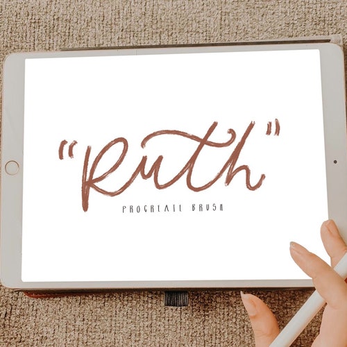 Ruth Procreate Lettering Brush / Calligraphy/ Lettering / - Etsy