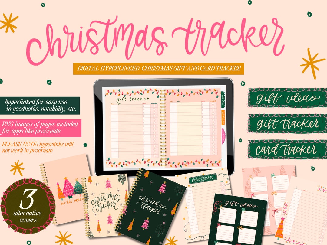 Christmas Tracker / Gift Tracker / Christmas Gift Tracker / Goodnotes ...