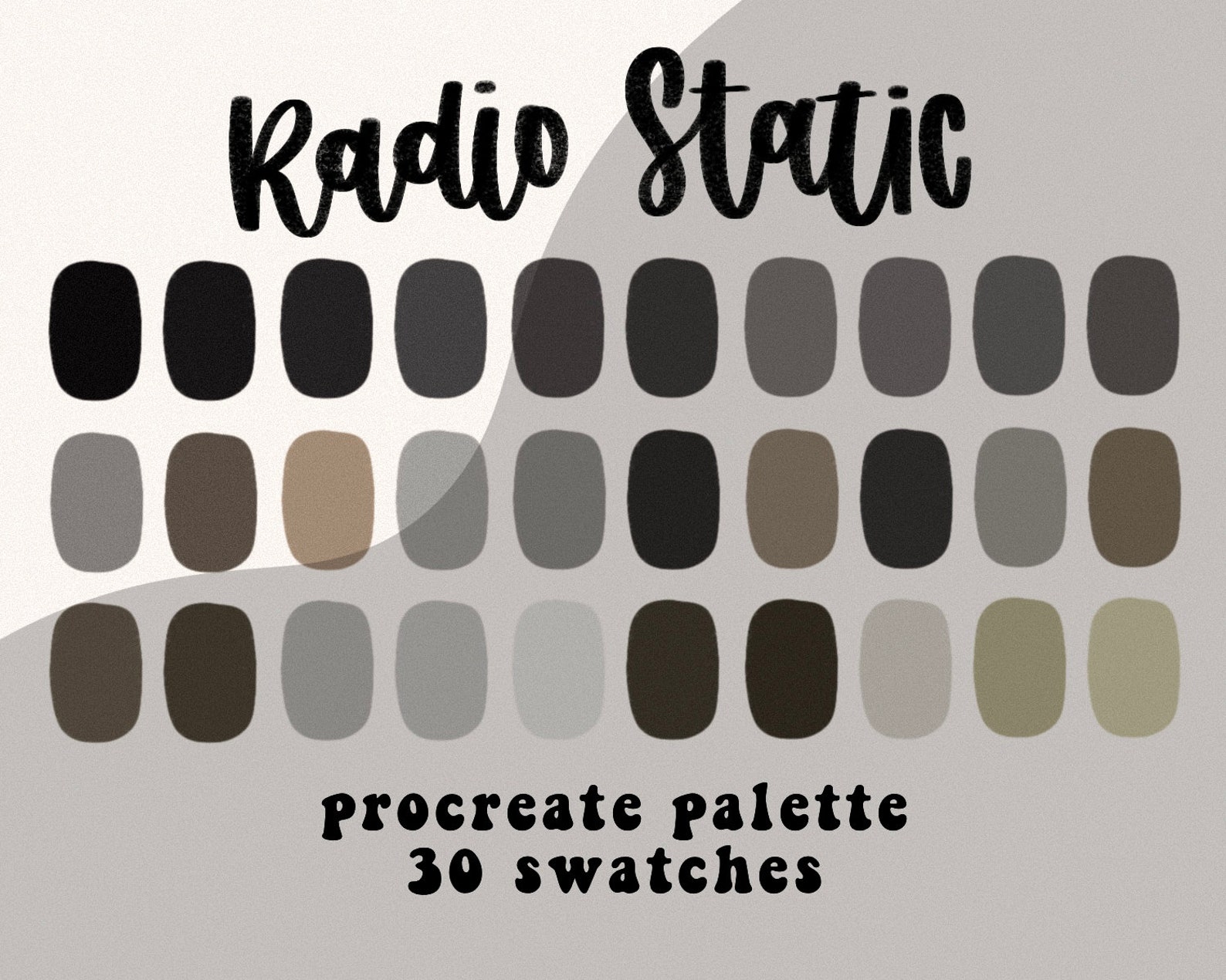 Radio Static Procreate Color Palette/procreate Tool/instant Download - Etsy