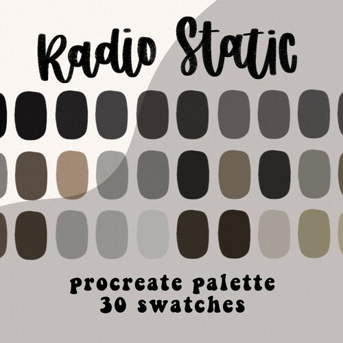 Radio Static Procreate Color Palette/procreate Tool/instant - Etsy