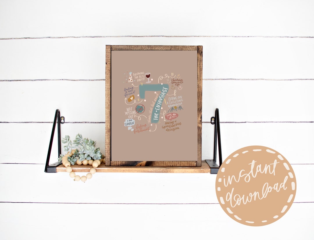 Enneagram Type Seven The Enthusiasts Instant Download Etsy