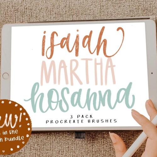 3 Pack Procreate Brushes/ Ipad Lettering / Calligraphy - Etsy