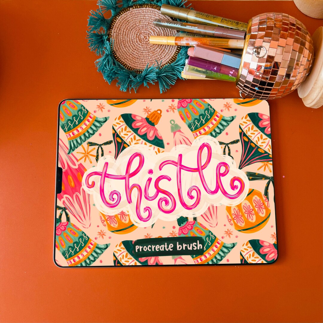 Thistle Procreate Brush / Watercolor / Paint Procreate Brush / Acrylic ...