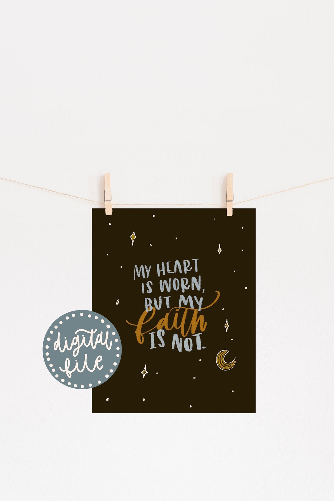 Worn Heart Printable / Quote Print / Instant Download - Etsy