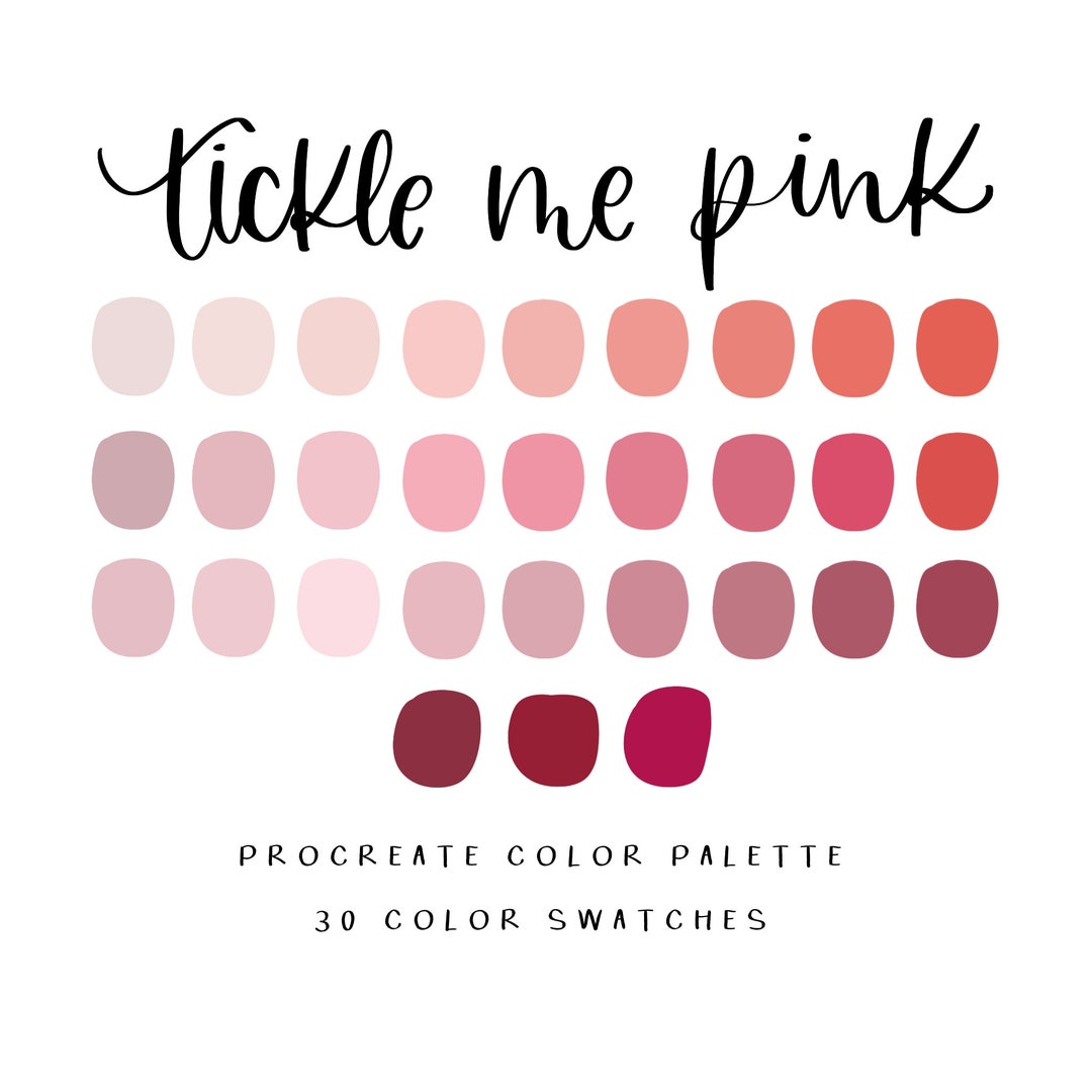 Tickle Me Pink Procreate Palette / Instant Download / Procreate - Etsy