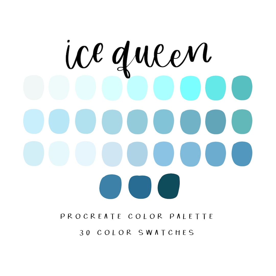 Ice Queen Procreate Palette / Procreate / Instant Download - Etsy