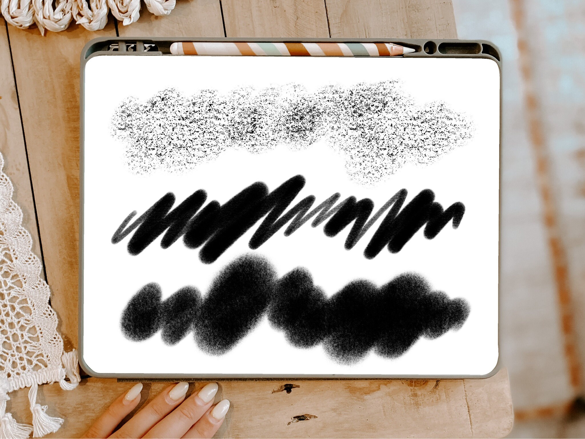 Textured Procreate Brush Pack / 15 Procreate Brushes / Texture - Etsy