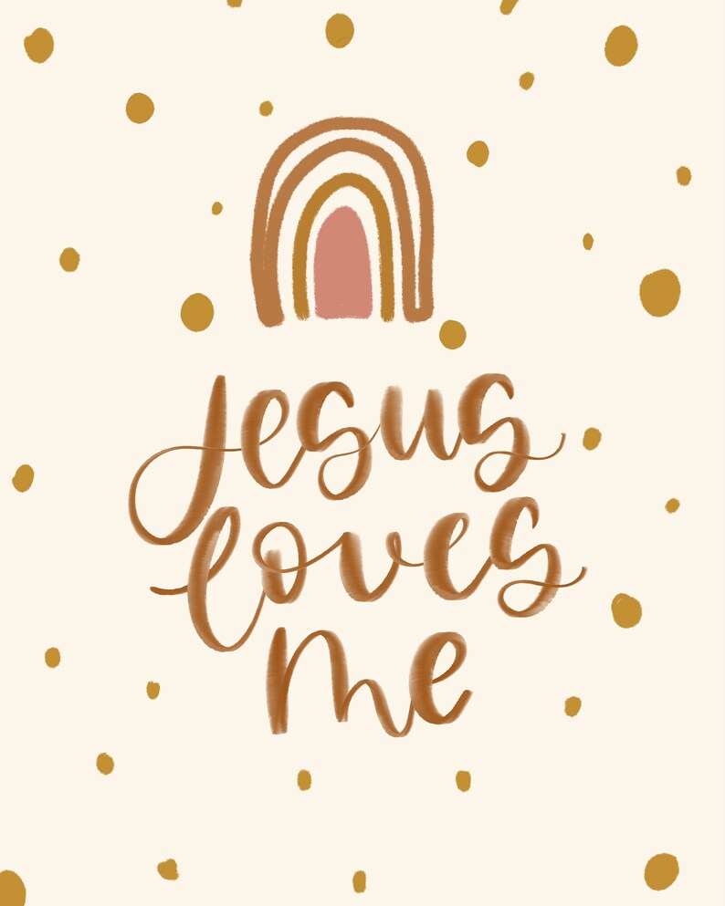 Jesus Loves Me / Rainbow Print / Instant Download - Etsy