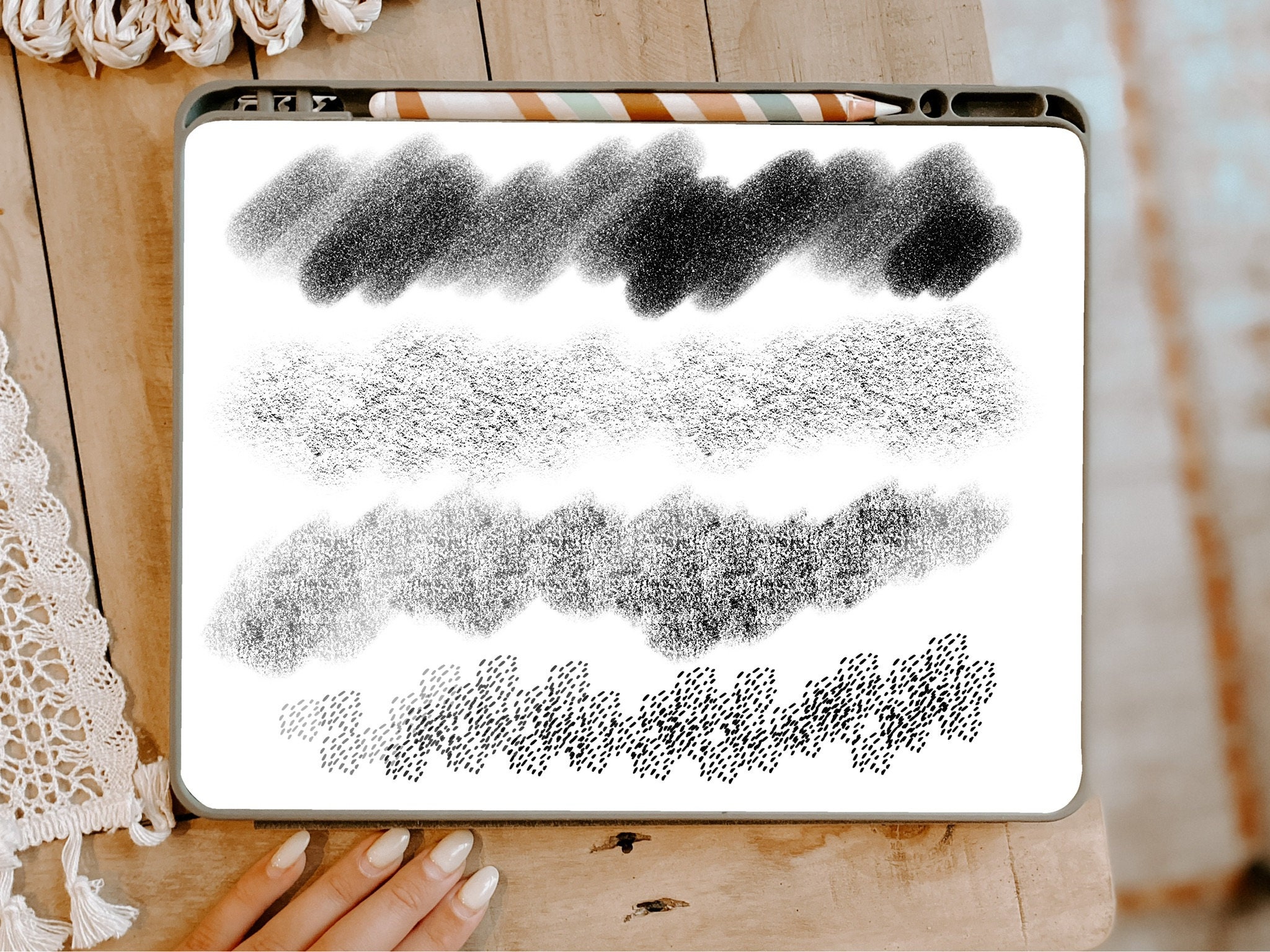 Textured Procreate Brush Pack / 15 Procreate Brushes / Texture - Etsy