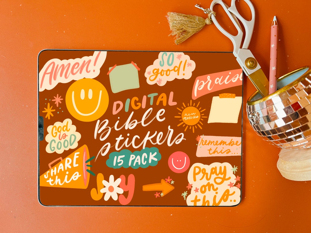 Bible Digital Stickers, Digital Planner Stickers, Clipart, Goodnotes ...