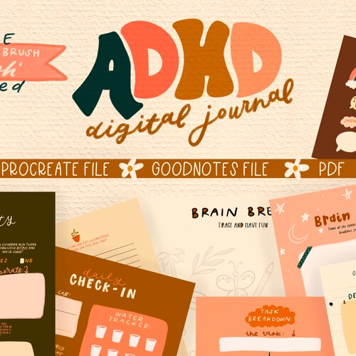 ADHD Digital Journal / Good Notes / Procreate - Etsy