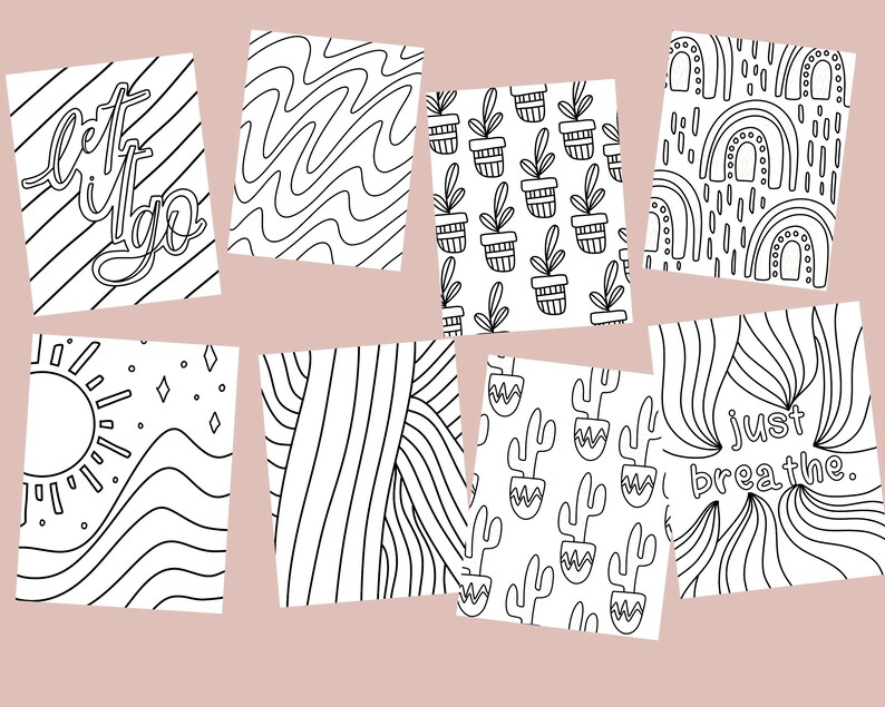 Color and Chill Coloring Book/digital/instant Download - Etsy India