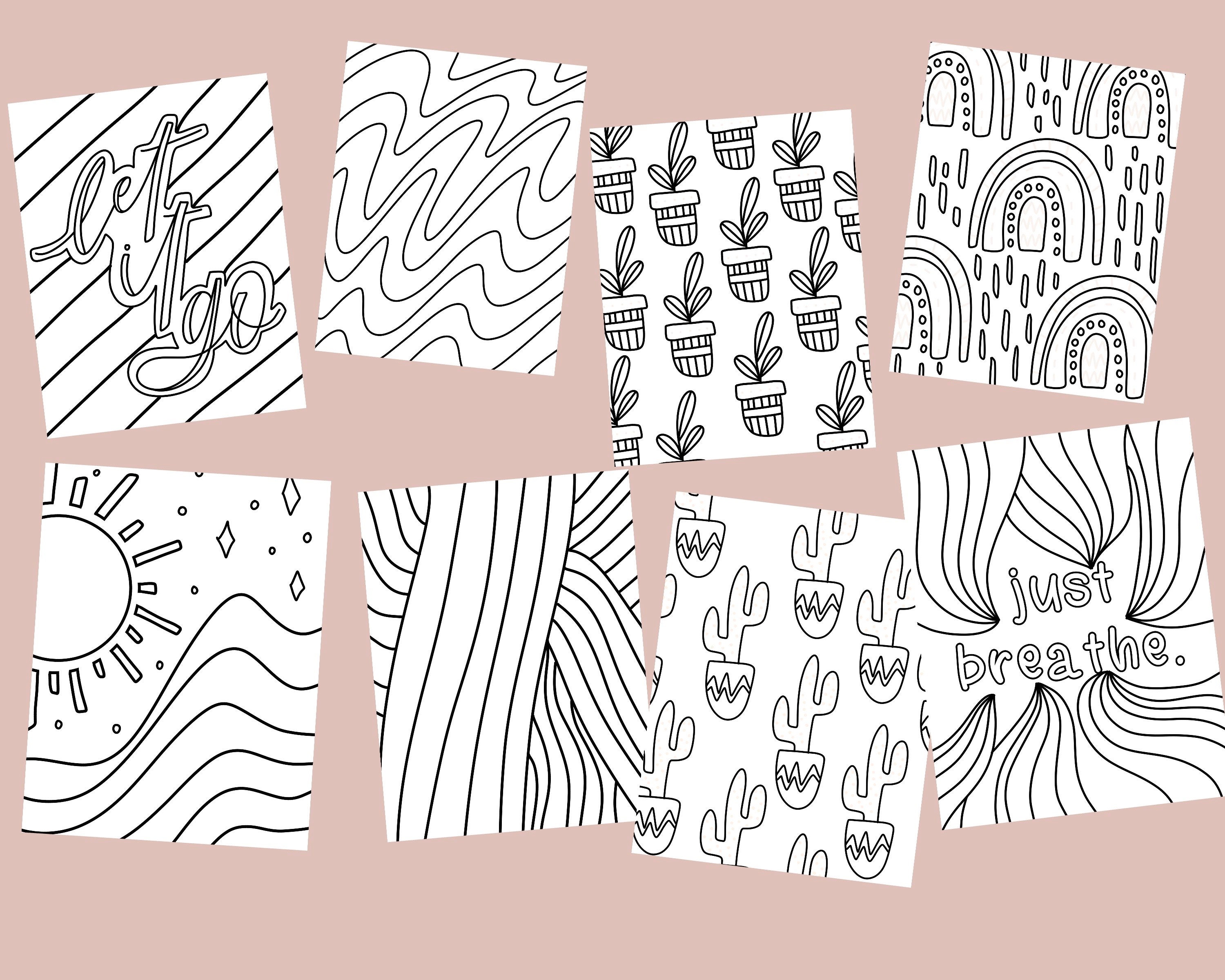 Color and Chill Coloring Book/digital/instant Download - Etsy