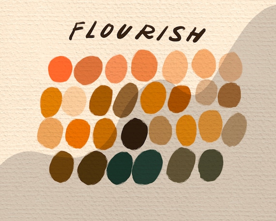 Flourish Procreate Palette | Etsy