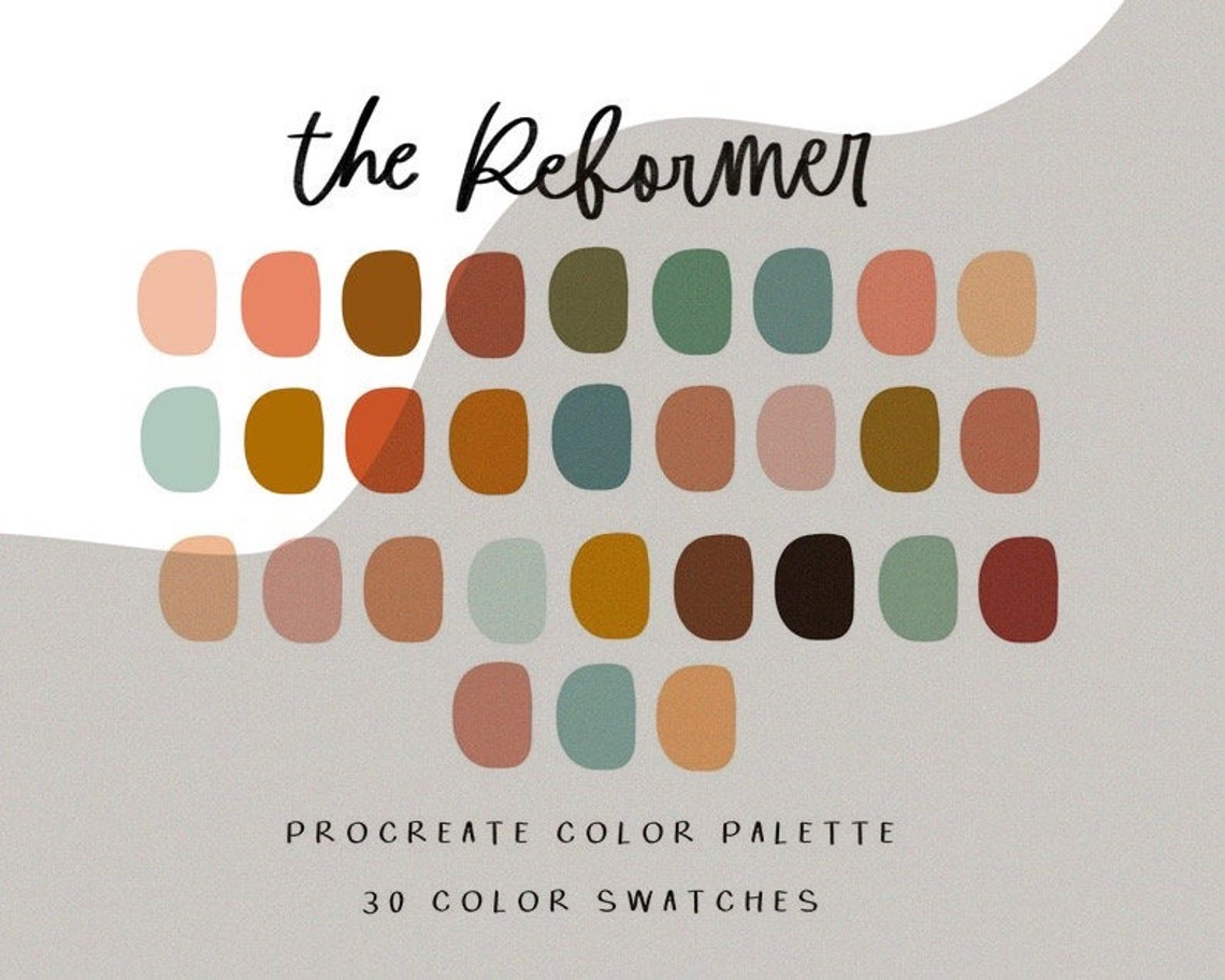 The Reformer Procreate Color Palette/color Palette/instant | Etsy