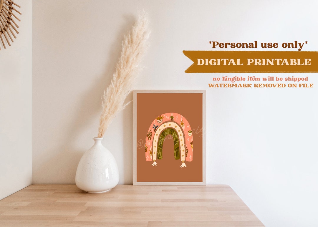 Plant Macrame Rainbow Printable / Digital Download / Instant - Etsy