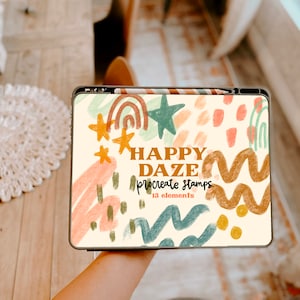 Happy Daze Procreate Stamps / Digital Download / iPad Drawing - Etsy