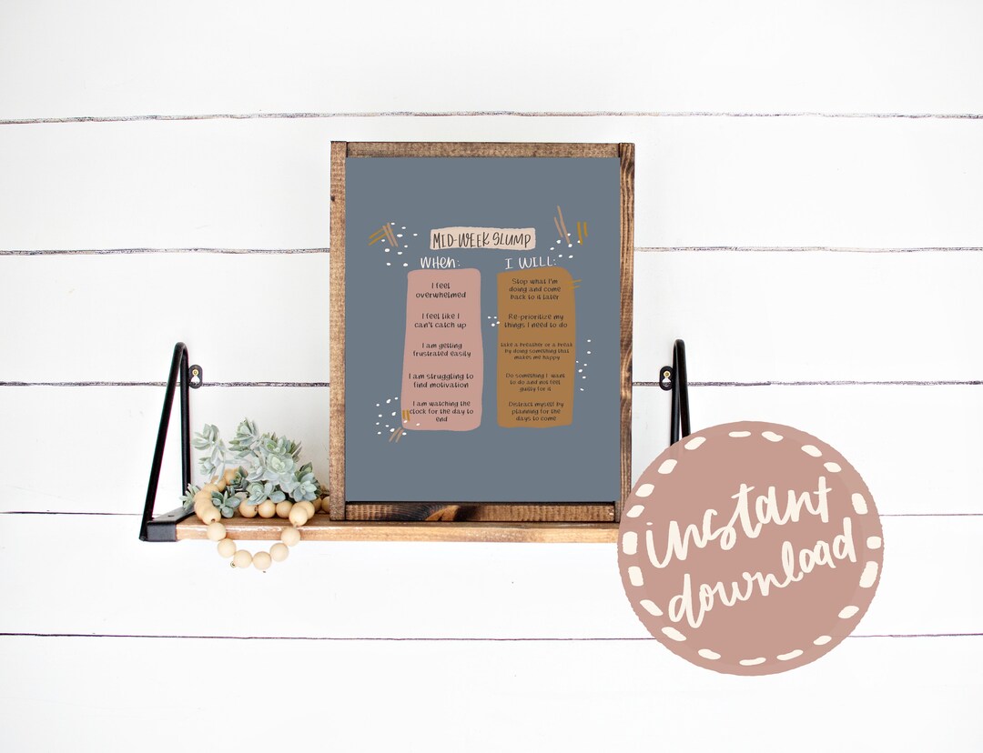 Mid Week Affirmations / Digital Print / Download - Etsy