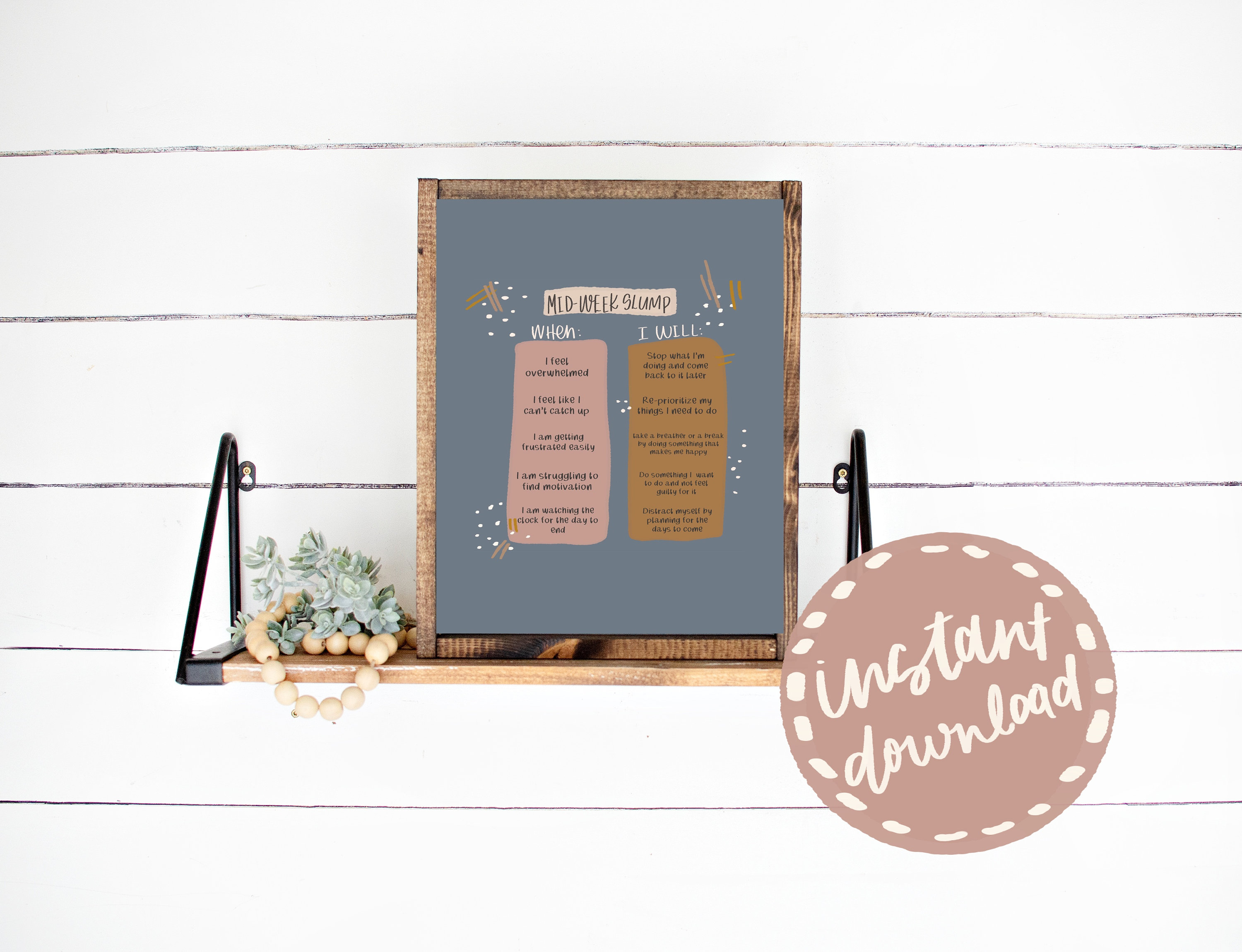 Mid Week Affirmations / Digital Print / Download | Etsy