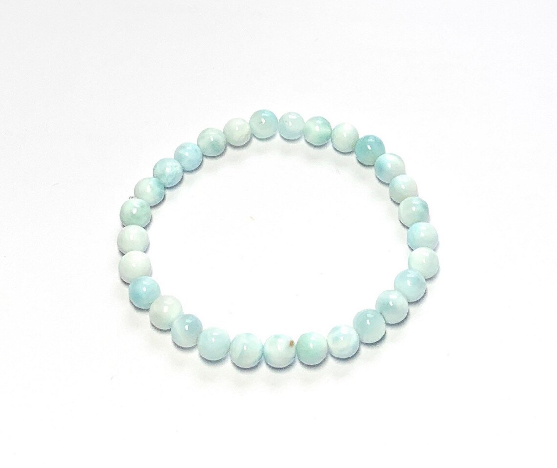 Genuine Dominican Larimar Bracelet AAA Natural Larimar | Etsy