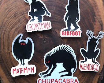 Cryptid Stickers - Etsy