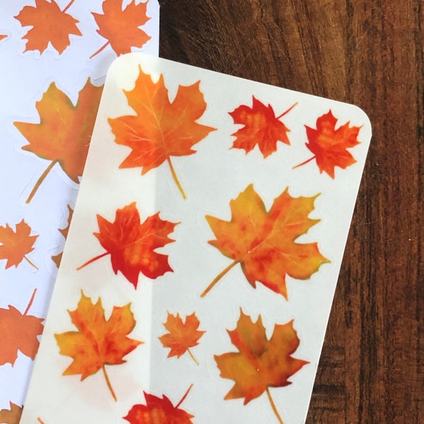 Leaf Stickers - Etsy