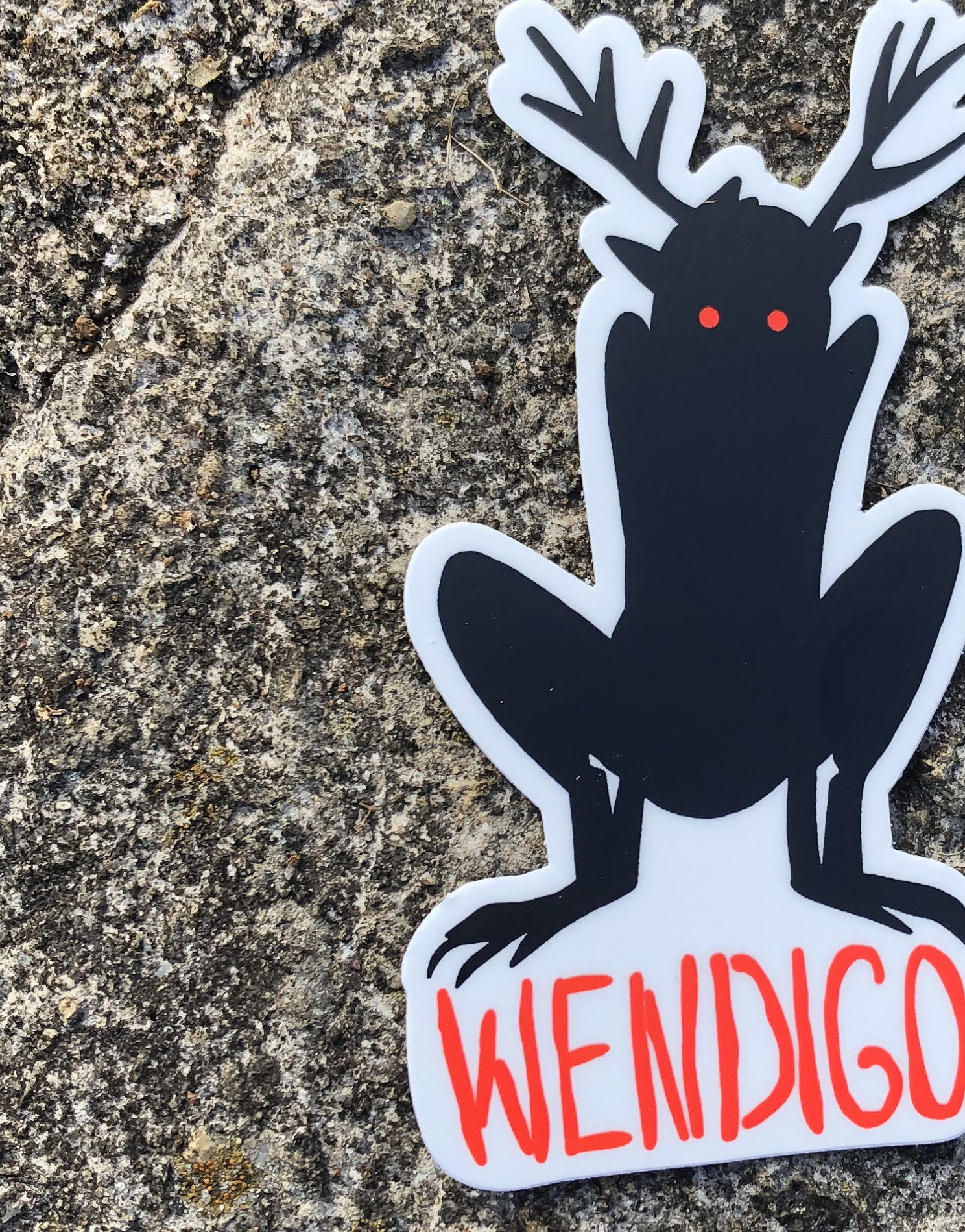 Wendigo Matte Waterproof Vinyl Sticker | Etsy