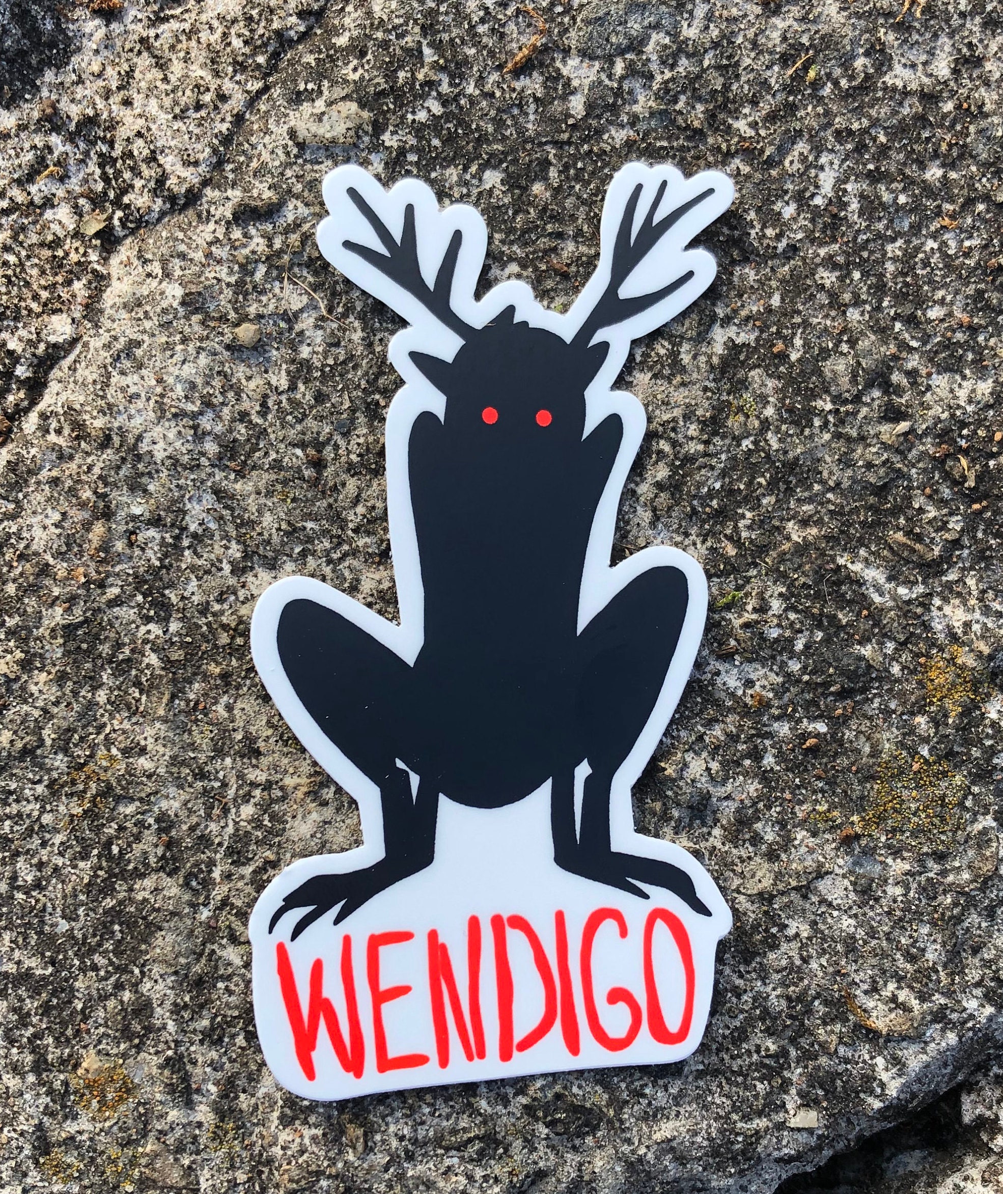 Wendigo Matte Waterproof Vinyl Sticker | Etsy