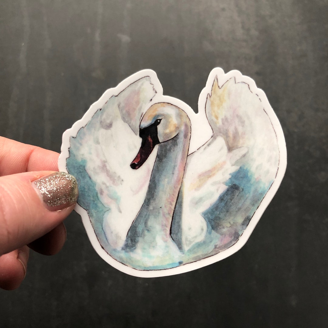 Swan Vinyl Sticker, Spirt Guide Sticker, Stocking Stuffer - Etsy