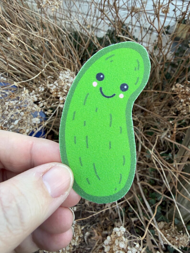 Pickle Sticker, Fabric Sticker, Temporary Patch - Etsy