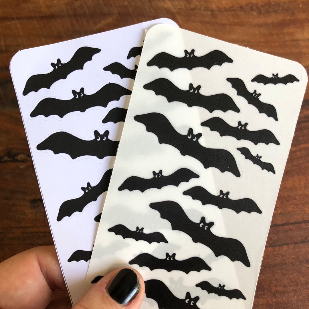Bat Sticker Sheet, Bat Planner Stickers, Spooky Planner Stickers, 3 in ...