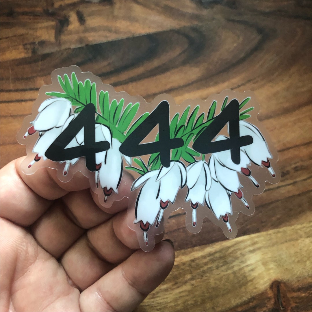 Angel Number 444 "clear" Vinyl Sticker - Etsy